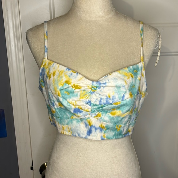 Christian Lacroix | Tops | Christian Lacroix Linen Crop Top | Poshmark